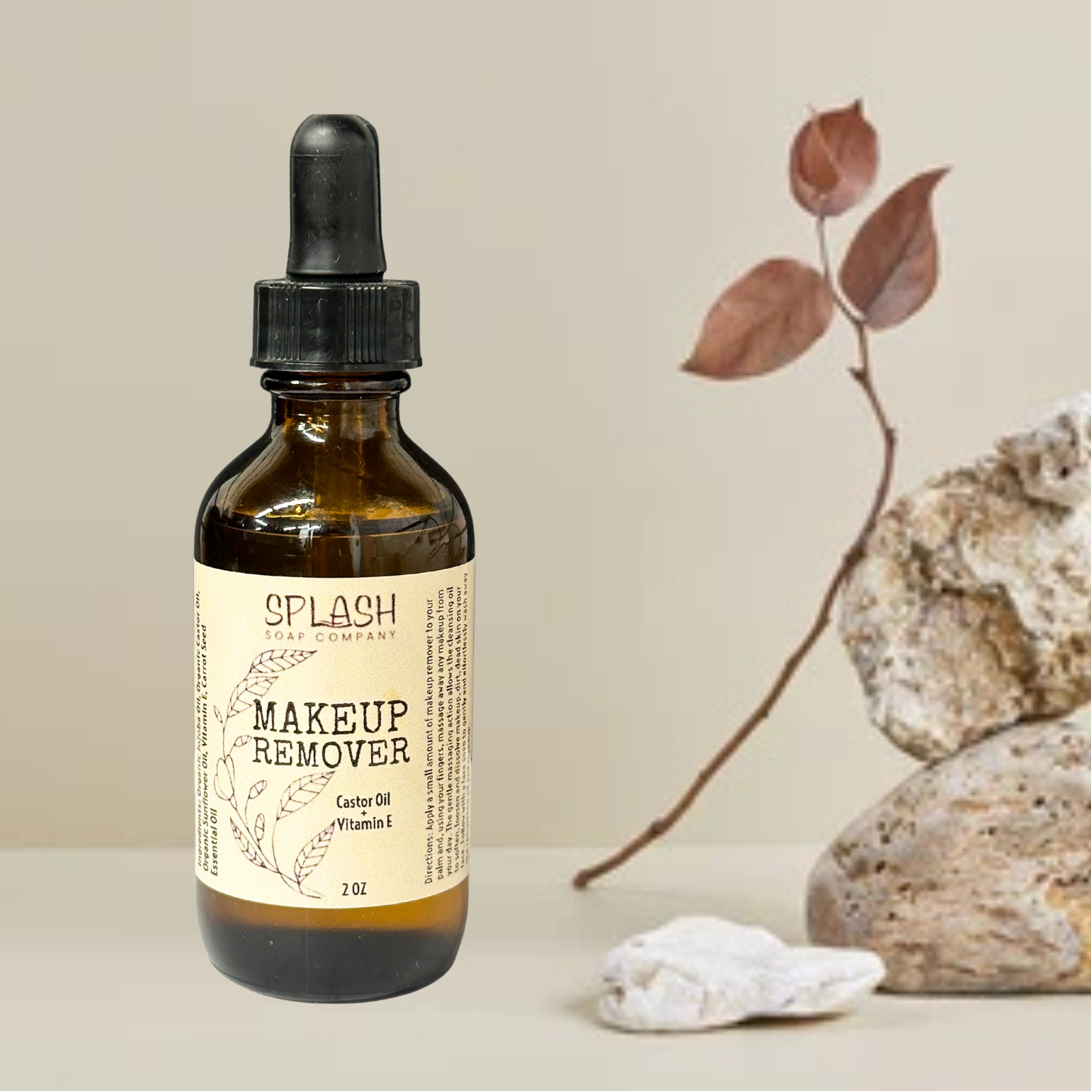 Makeup Remover with Castor Oil + Vitamin E – Splash Soap Company